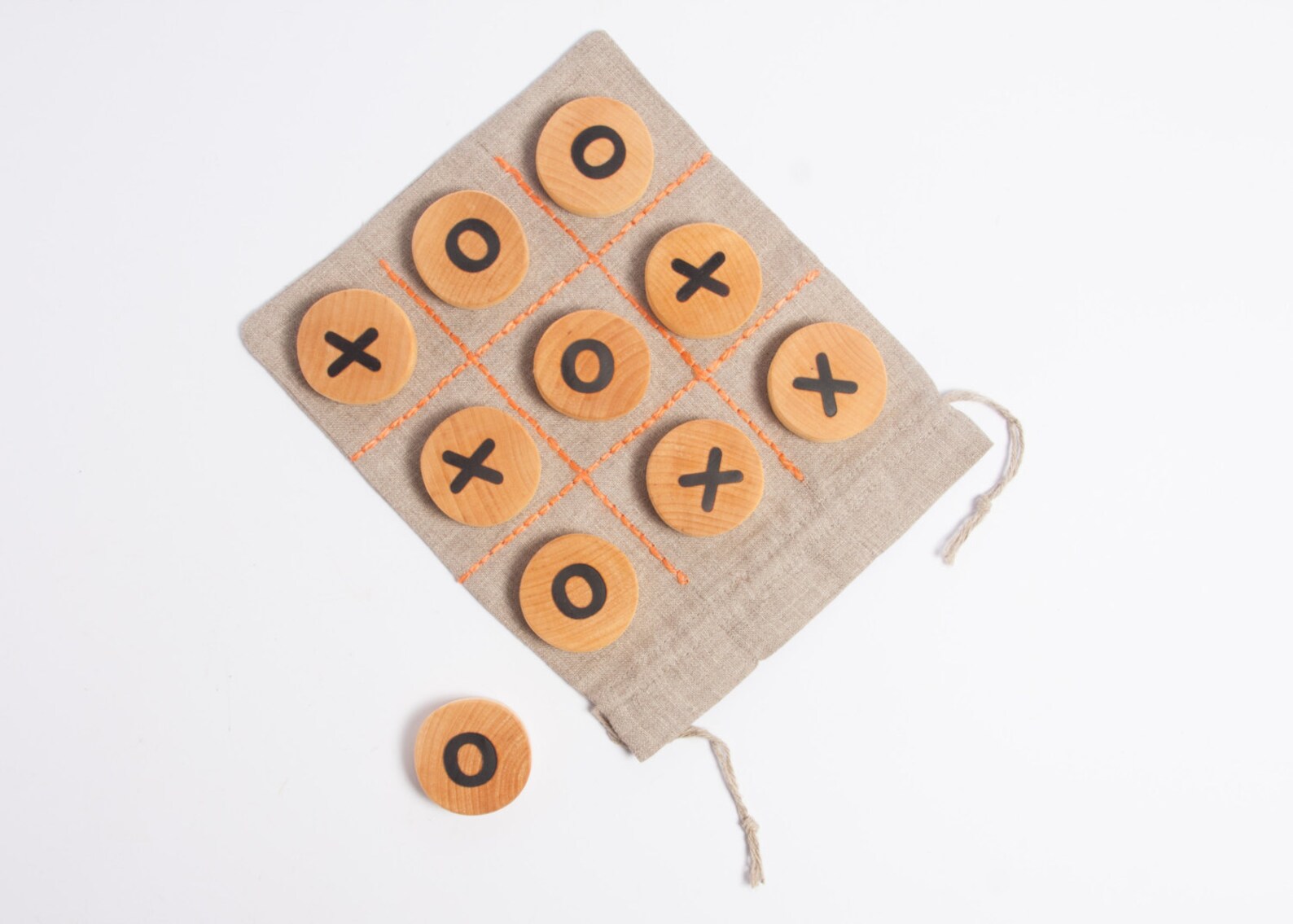 Tic Tac Toe Game Table Game Wooden Game for Children Travel | Etsy