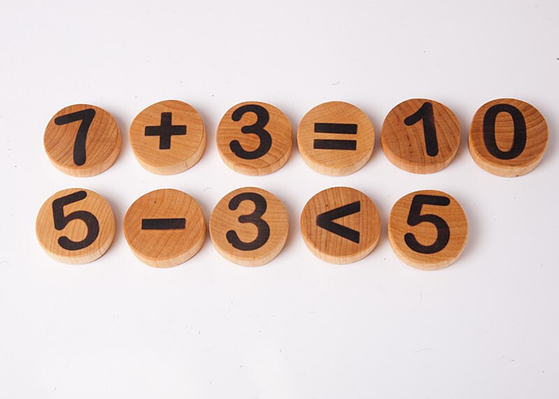 Handmade Wooden Numbers Eco Friendly Toy Educational Game | Etsy