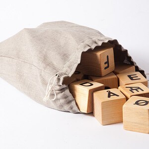 Norwegian or Danish Alphabet Blocks, Blocks With Letters, Wooden ...