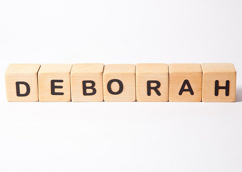 Personalized Wood Name Blocks - Alphabet Building Blocks, Eco Friendly ...