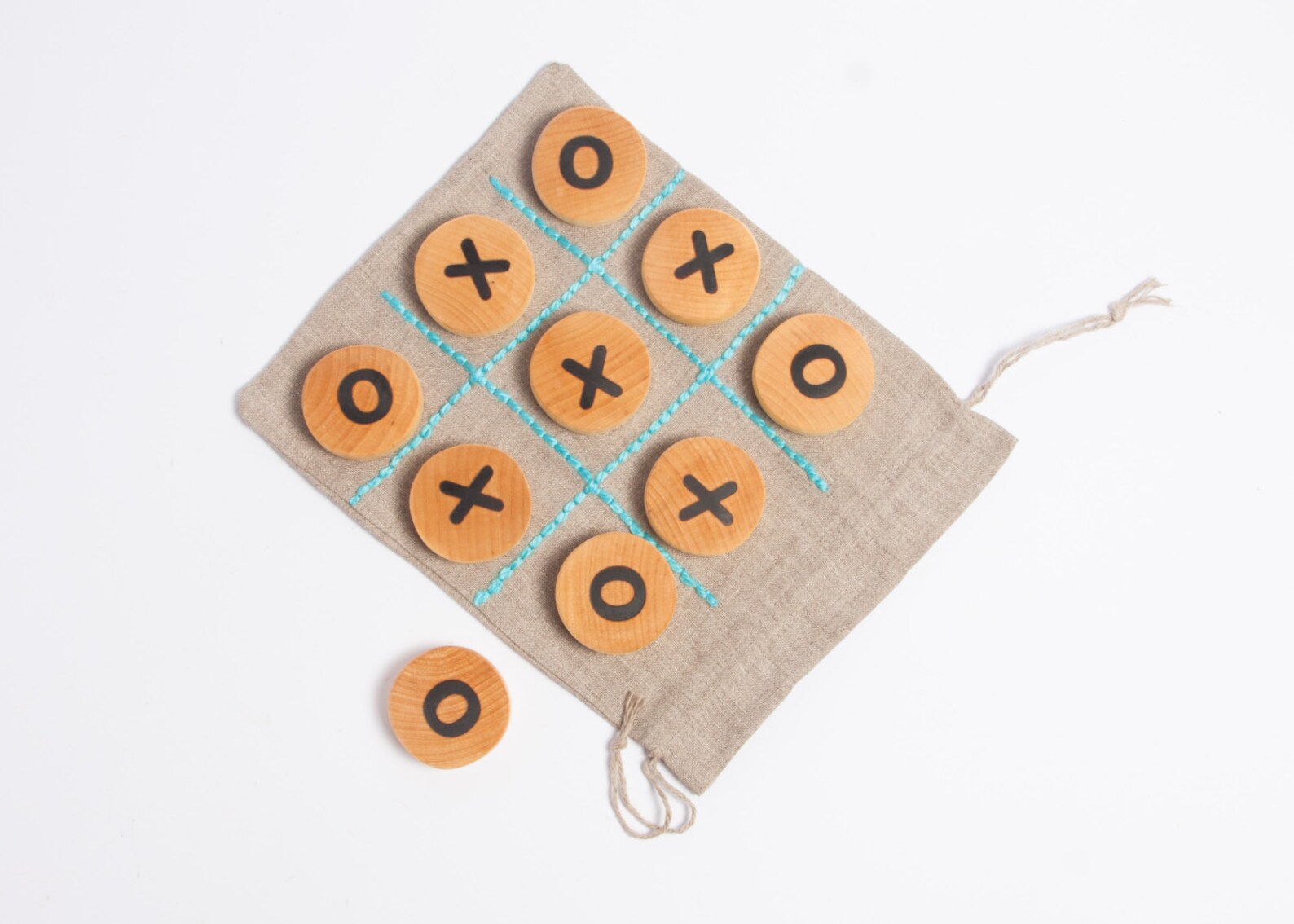 Tic Tac Toe Game Table Game Wooden Game for Children Travel - Etsy