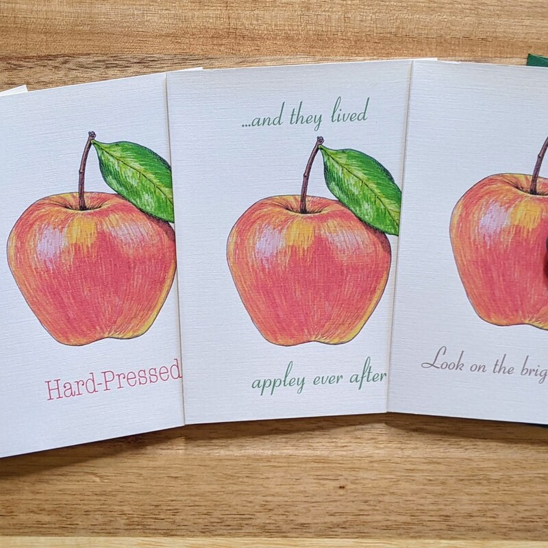 Apple Pun Card - Etsy
