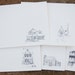Illustrated House Notecards set of 10 - Etsy