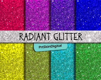 Glitter Digital Paper Glitter Paper Sparkle Digital Paper | Etsy