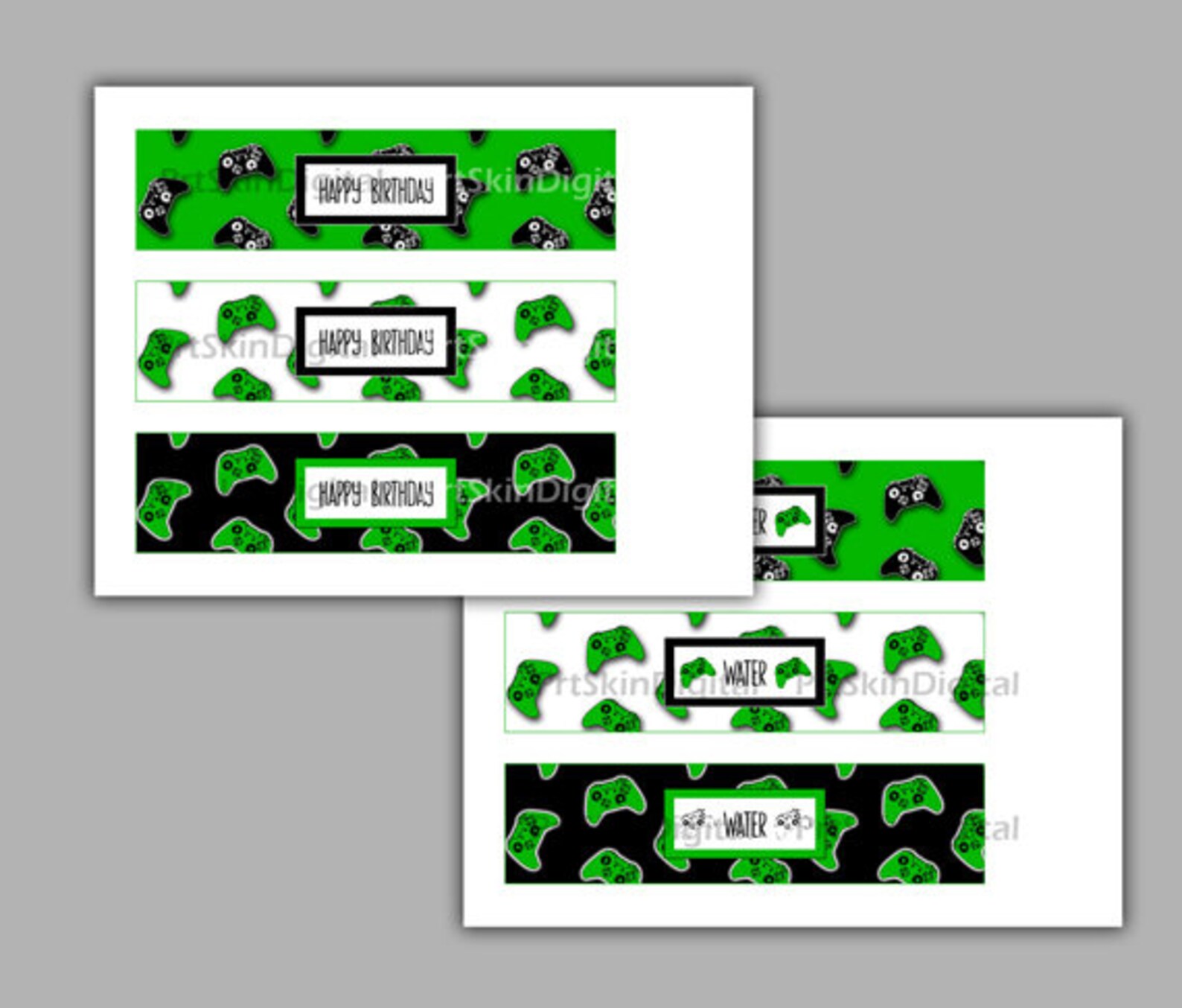 Video Game Party Water Bottle Label Printable Gamer Party - Etsy