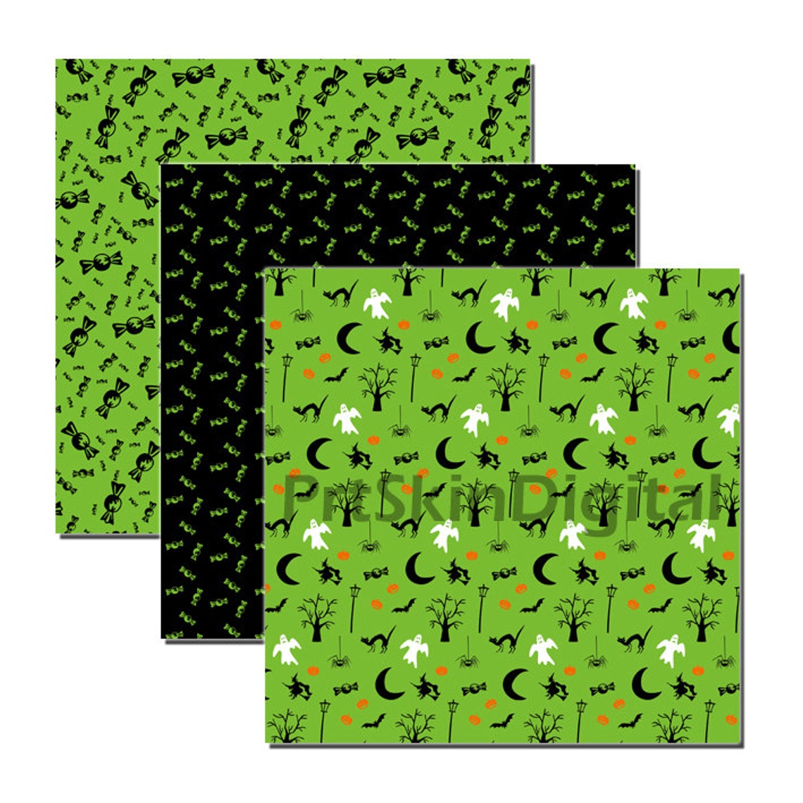 Halloween Digital Paper Pack: trick or Treat With - Etsy