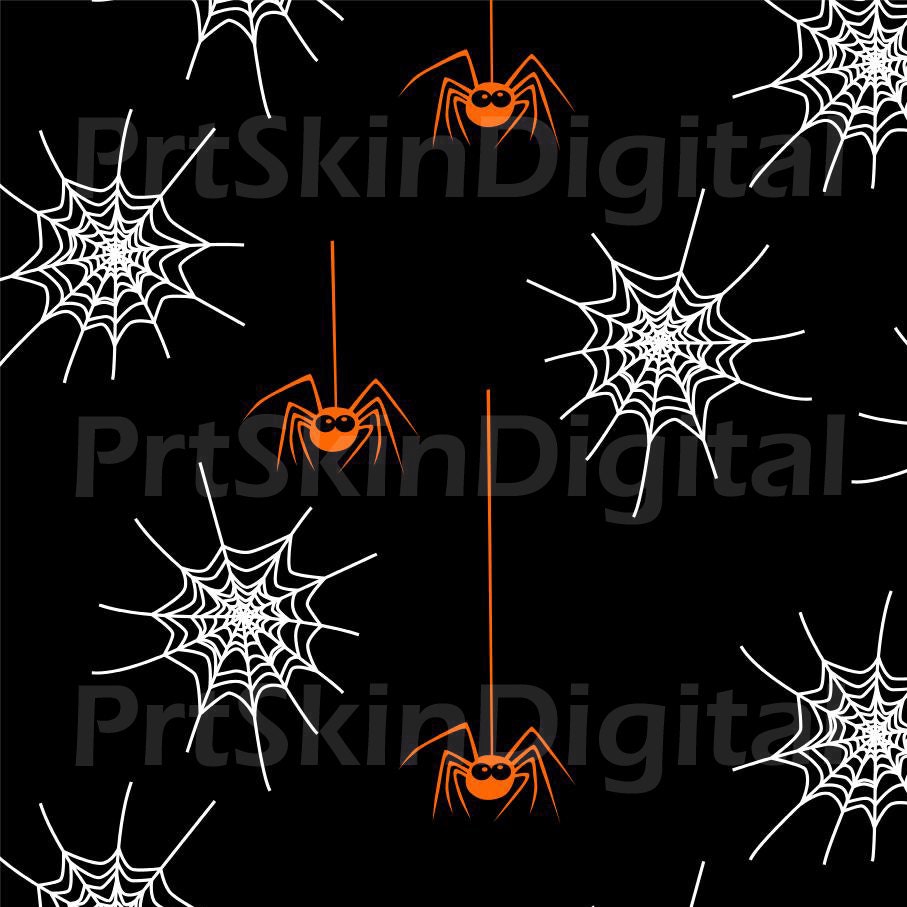 Halloween Digital Paper Pack: itsy Bitsy Spider With Spiders, Webs ...
