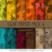 Digital Paper Leaves: "leaf Paper Pack (4)" in 12 Amazing Autumn Colors ...