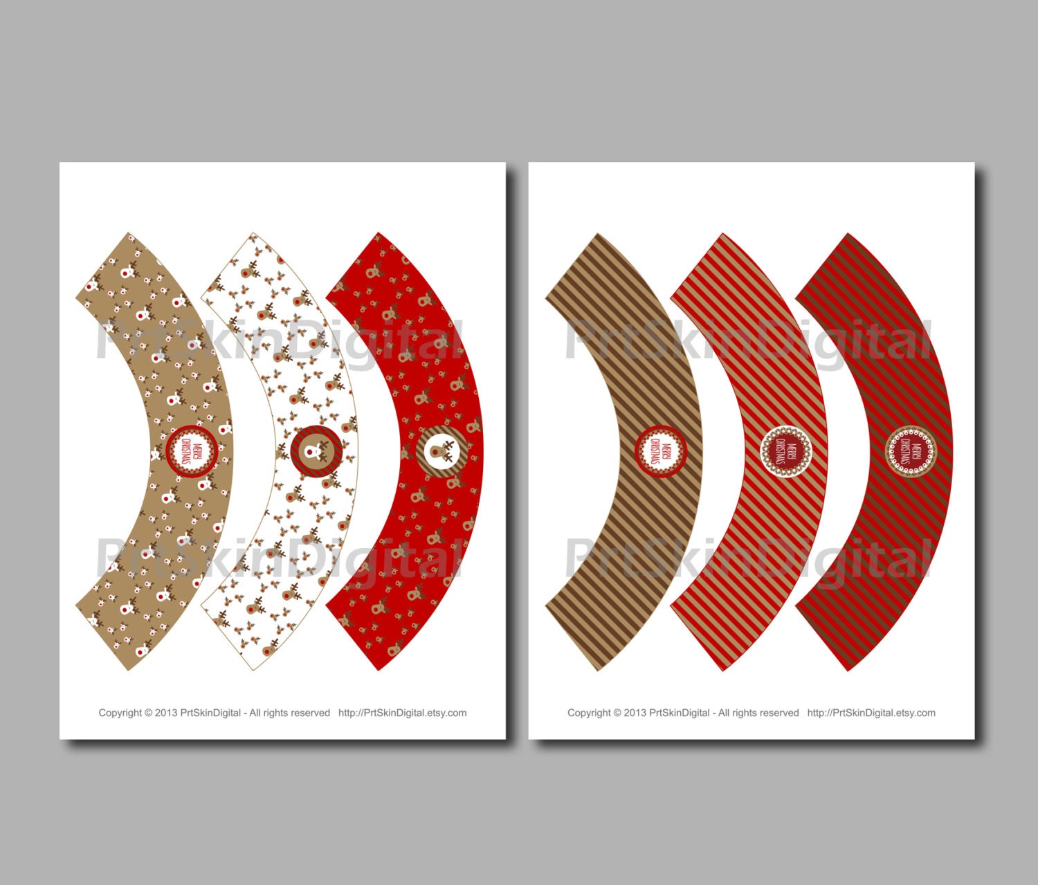 Christmas Party Printables, 5 ITEMS Printable Party Package, Christmas ...