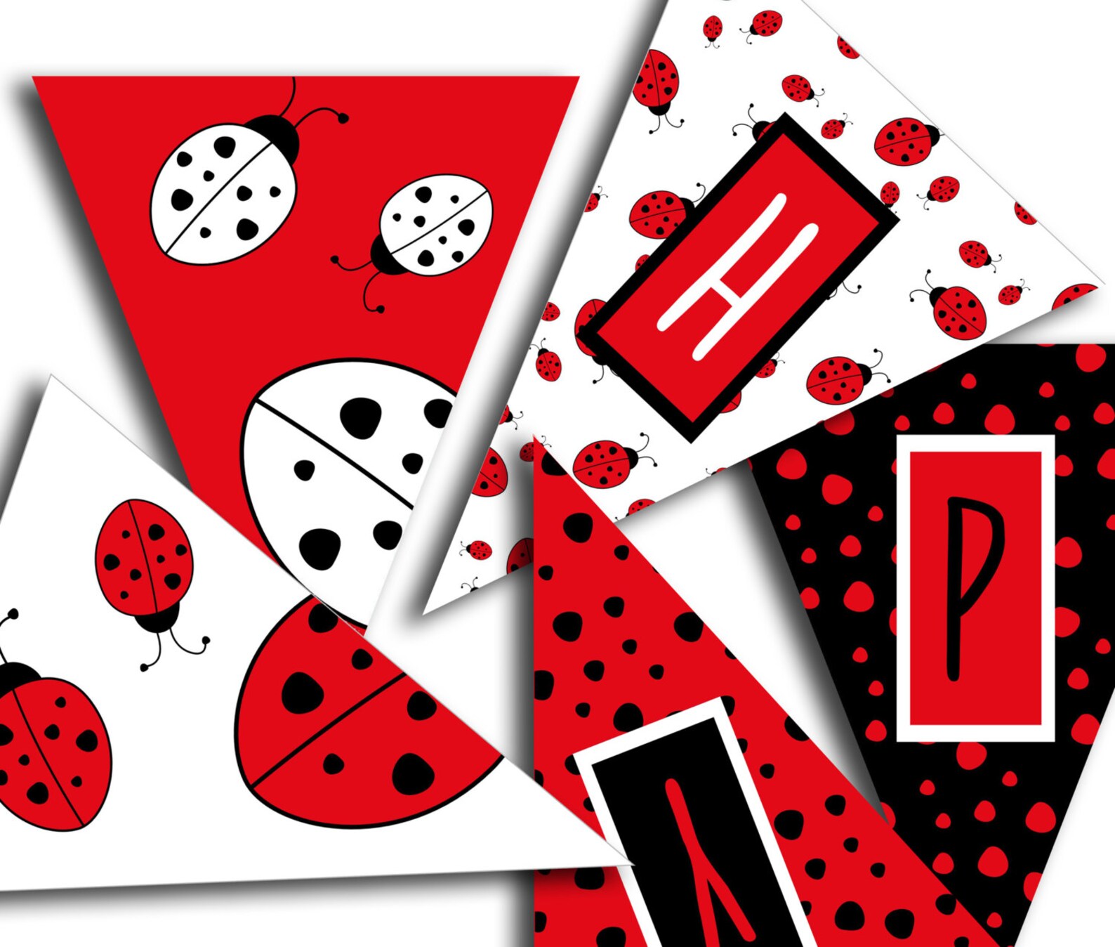 Ladybug Banner, Ladybug Birthday Banner, Ladybug Birthday Party ...