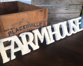 Rustic Word Sign | Etsy