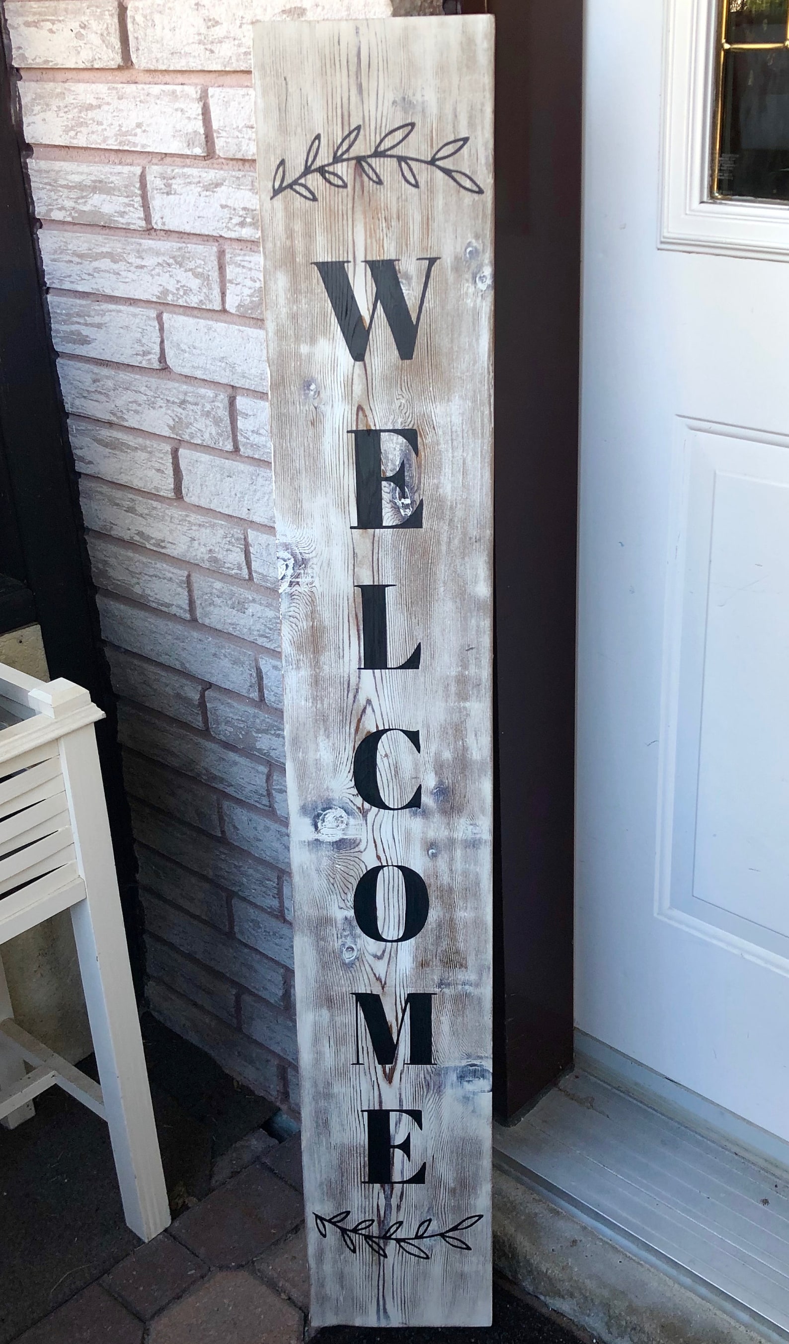 Welcome Sign SVG | Vertical Welcome Sign for Porch | Porch Welcome Sign ...
