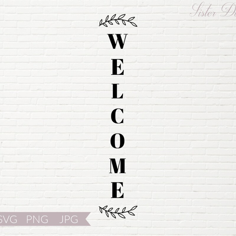 Vertical Welcome Sign - Etsy