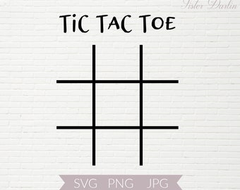 Tic Tac Toe Grid Svg - Etsy