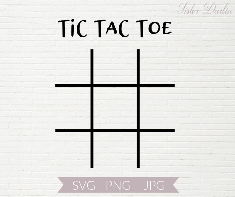Tic Tac Toe SVG | X's and O's SVG | Tic Tac Toe Bag | Tic Tac Toe Grid ...