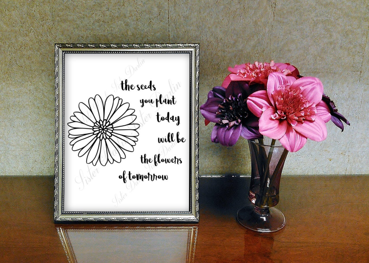 Flower Quote SVG | Digital Download Quote | Bloom Quote SVG | Flower ...