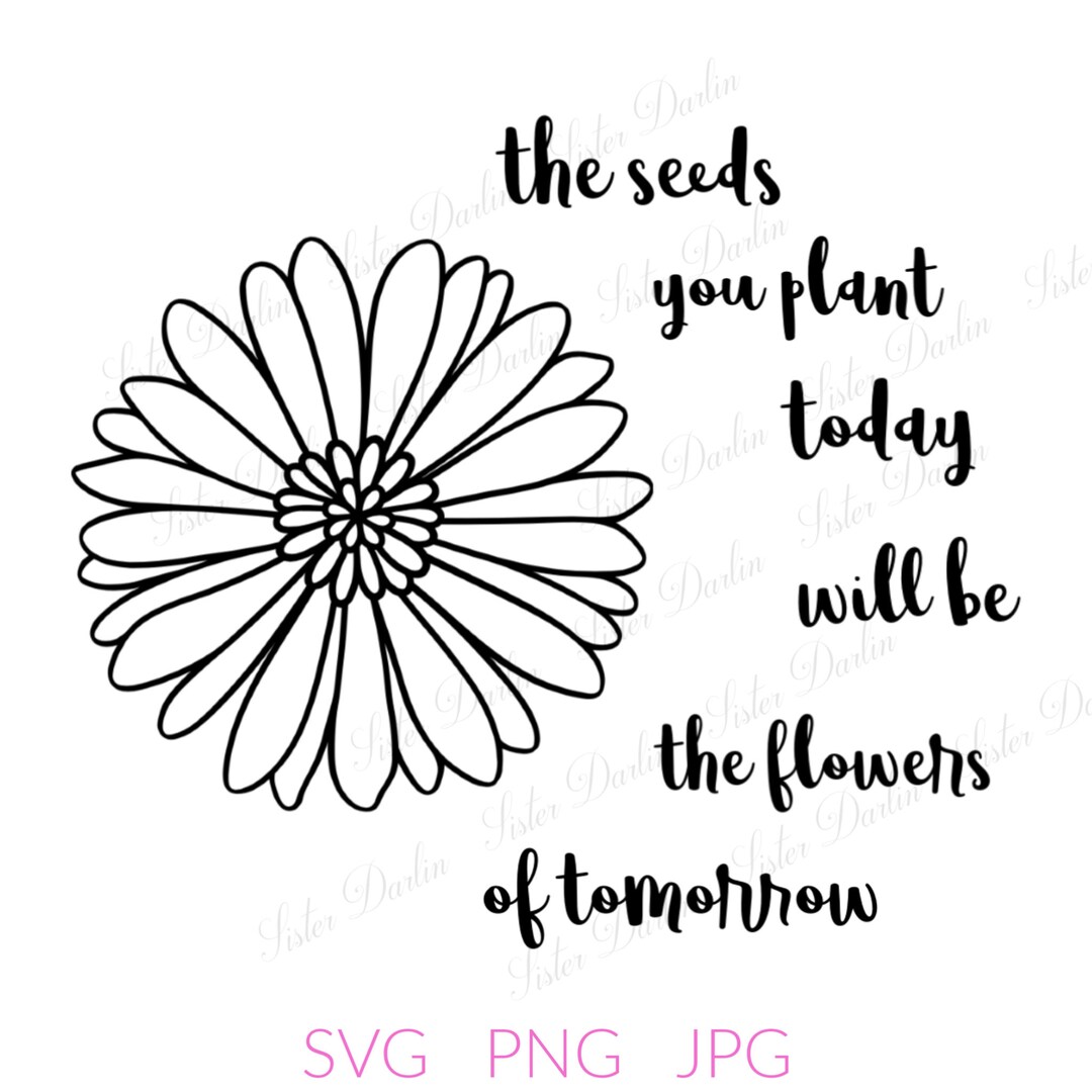 Flower Quote SVG | Digital Download Quote | Bloom Quote SVG | Flower ...