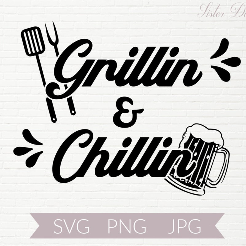 Grillin and Chillin Sign - Etsy