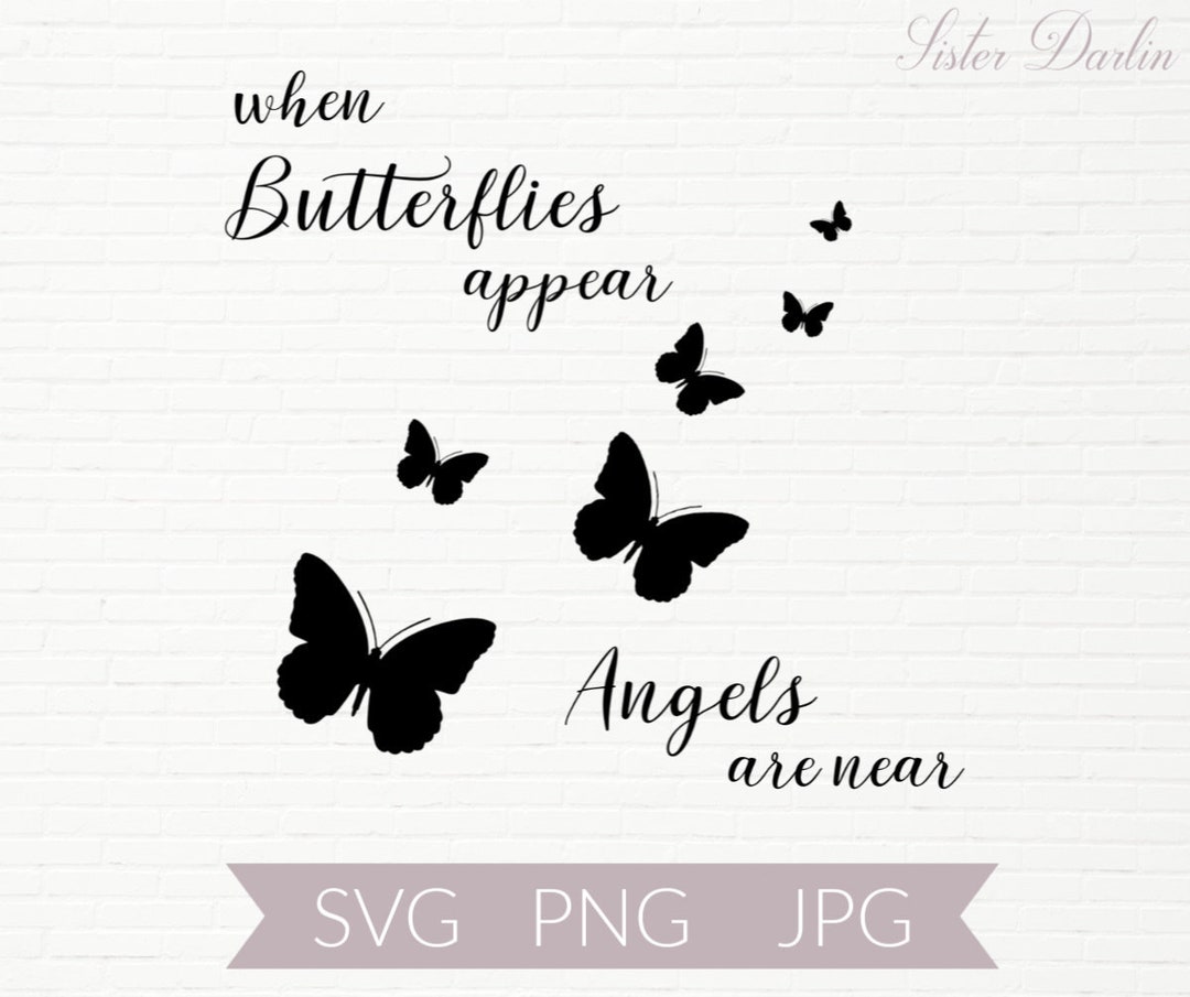 Butterflies and Angels SVG | Butterfly Cricut Cut File | Angel SVG ...