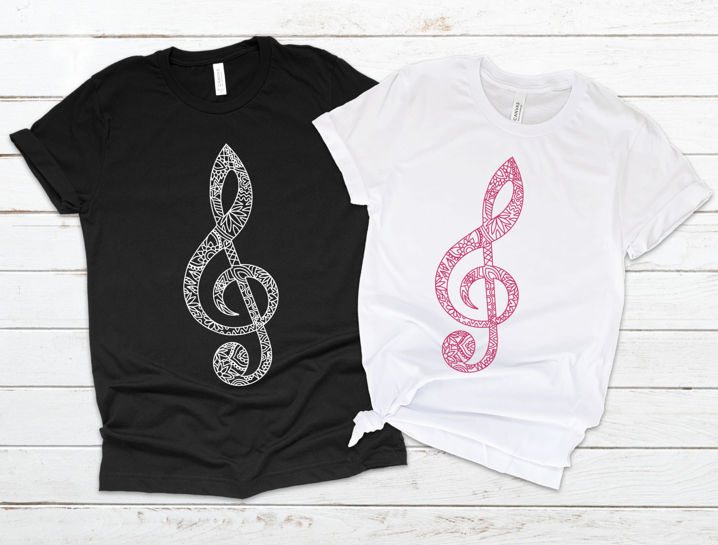 Treble Clef Mandala | Music Mandala SVG | Music Zentangle SVG | Music ...