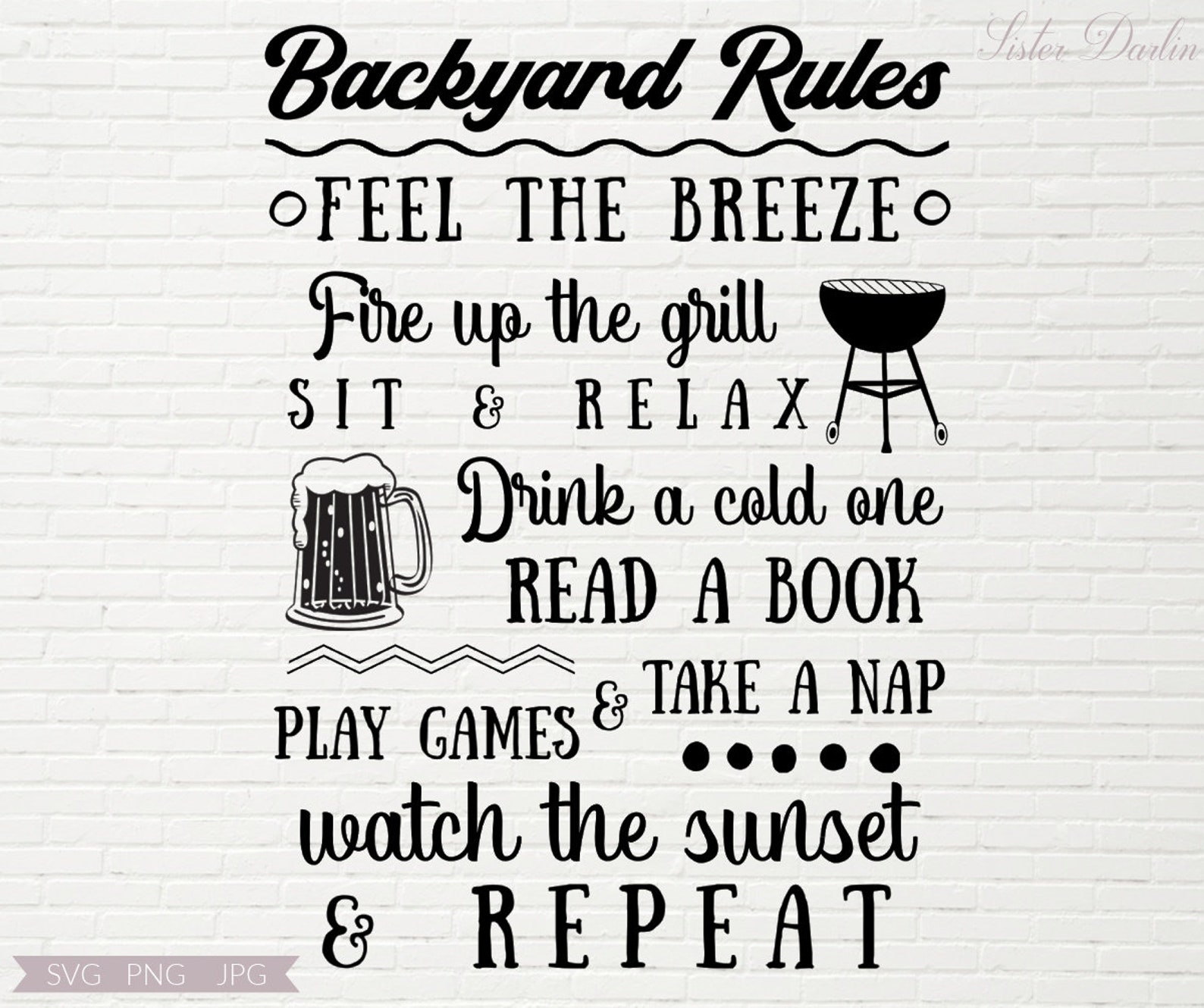 Backyard Rules SVG | Porch Sign SVG | Patio Rules Deck Rules SVG ...