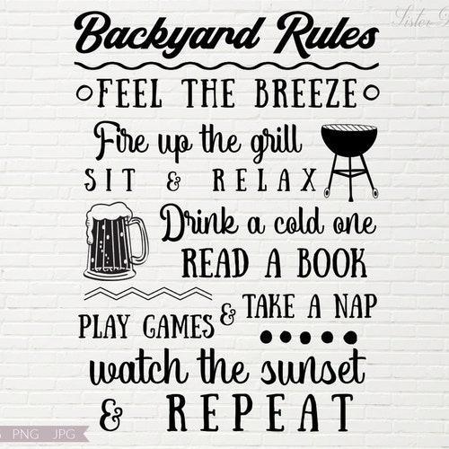 Porch Sign SVG Porch Decor Outdoor Sign Rules Sign SVG - Etsy