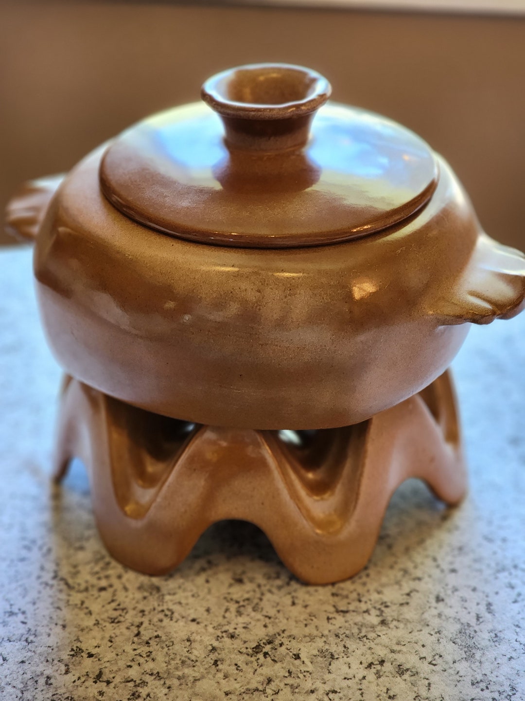 Vintage Frankoma 3-piece Bean Pot - Etsy