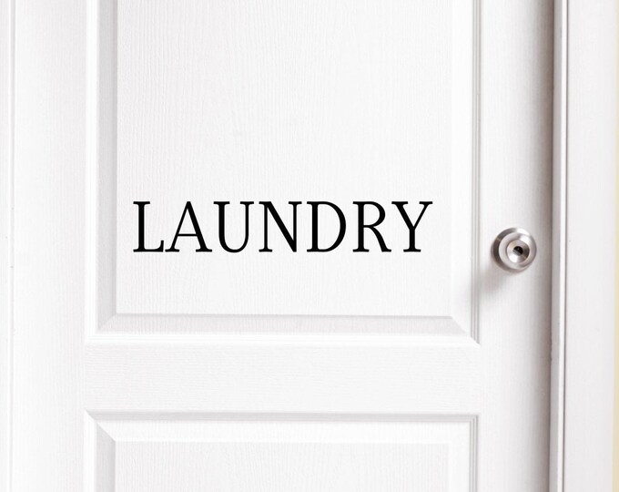 Laundry Door Decal or Wall Decal 1 Laundry Sign the Laundry - Etsy