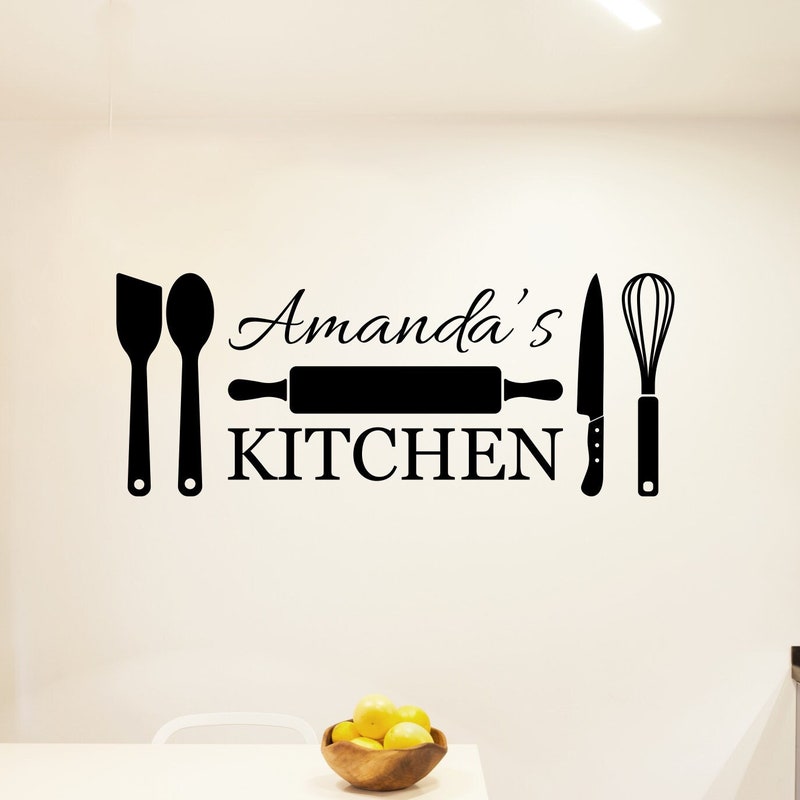 Kitchen Wall Decal - Etsy