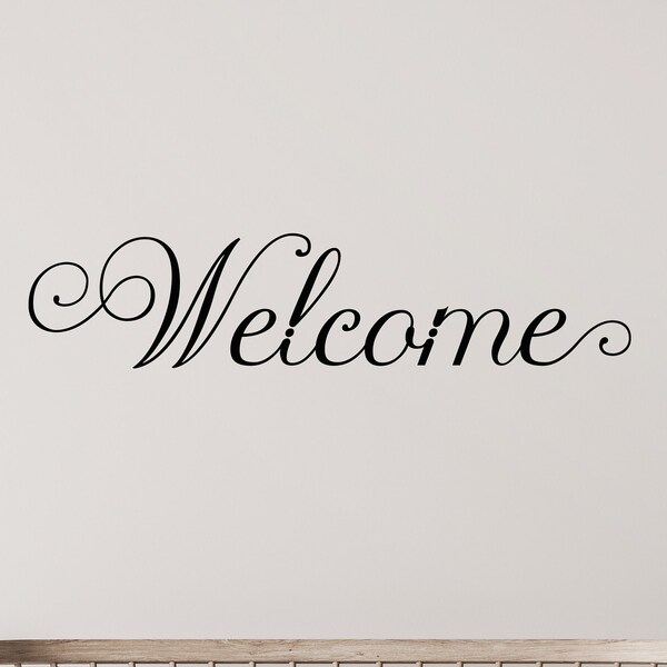 Welcome Decal - Etsy
