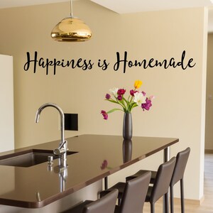 Happiness is Homemade Kitchen Wall Decal / Kitchen Decor / Kitchen ...