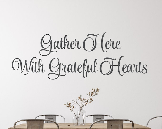 Gather Wall Decal/ Gather Decal/gather Wall Decor/gather - Etsy