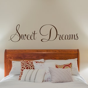 Sweet Dreams Decal / Sweet Dreams Wall Decal / Sweet Dreams Wall ...