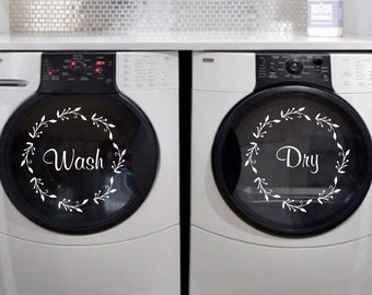 Washer Dryer Decals - Etsy