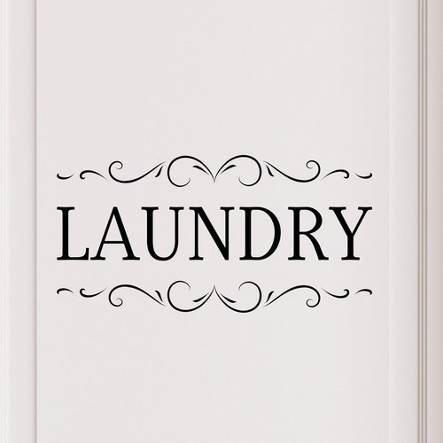 Ornamental Laundry Decal Laundry Sticker Laundry Wall - Etsy
