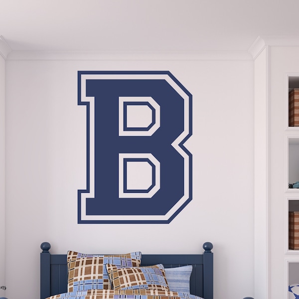 Varsity Letter Decal - Etsy