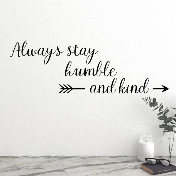 Stay Humble Decal - Etsy