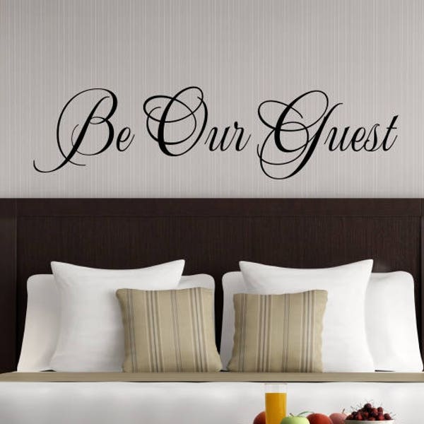 Be Our Guest Decal - Etsy