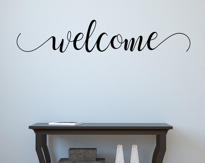 Vinyl Welcome Decal- Welcome 200- Welcome Wall Decal -welcome Decals ...
