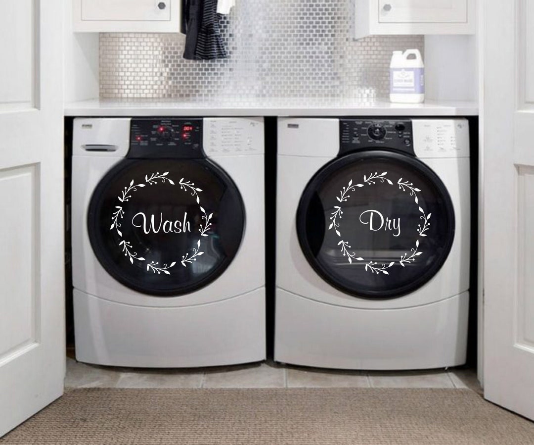 Washer Dryer Decals / Wash Dry Decals / Wash Dry Stickers / Wash Dry ...