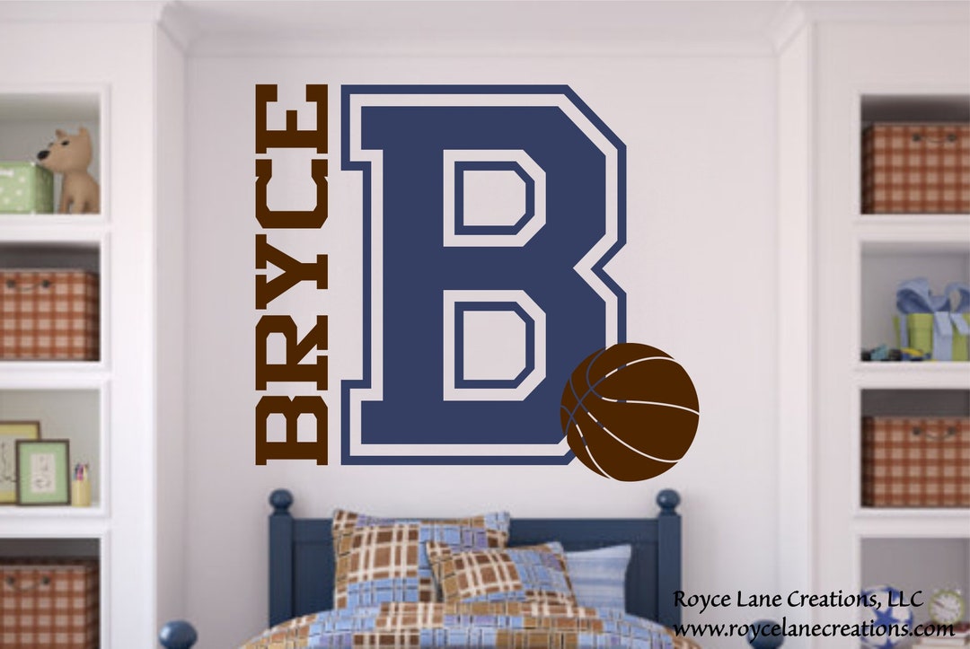 X-LRG Size Varsity Letter Decal With Personalized Name and - Etsy