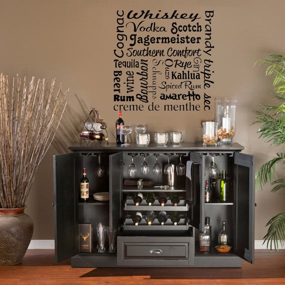 Bar Wall Sticker Bar Decals Bar Decor Bar Sign Bar Vinyl | Etsy