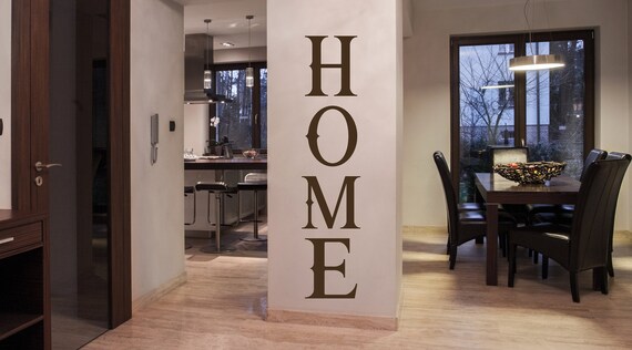 Vertical Home Sign Vinyl Wall Decal / Home Vinyl Decal / Home - Etsy