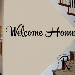 Welcome Sign Welcome Decal Welcome Home Vinyl Wall Decal | Etsy