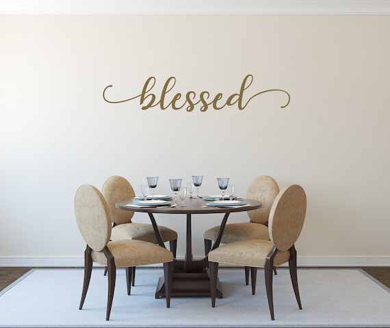 Blessed Decal Blessed Sticker Blessed Wall Sticker Blessed | Etsy