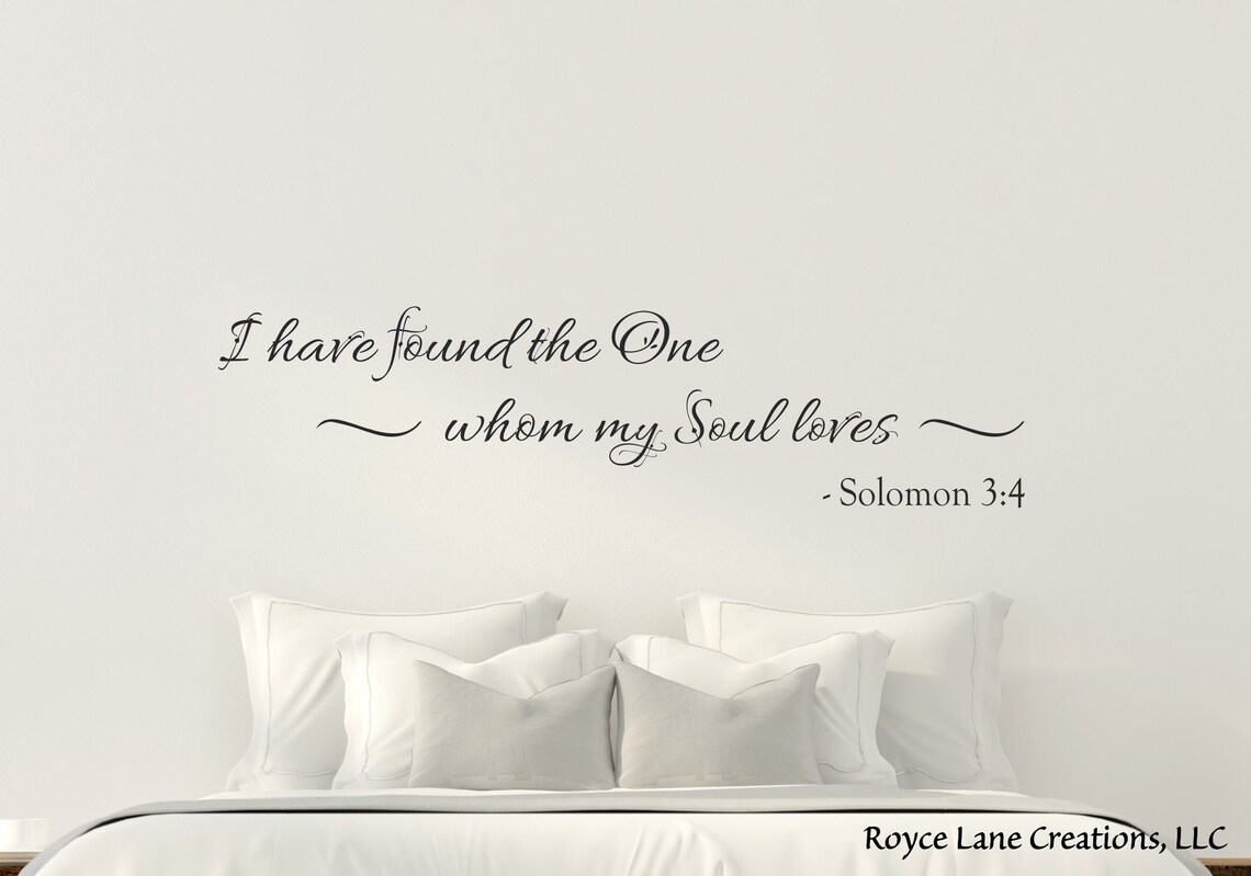 I Have Found the One Whom My Soul Loves Song of Solomon 3 4 | Etsy