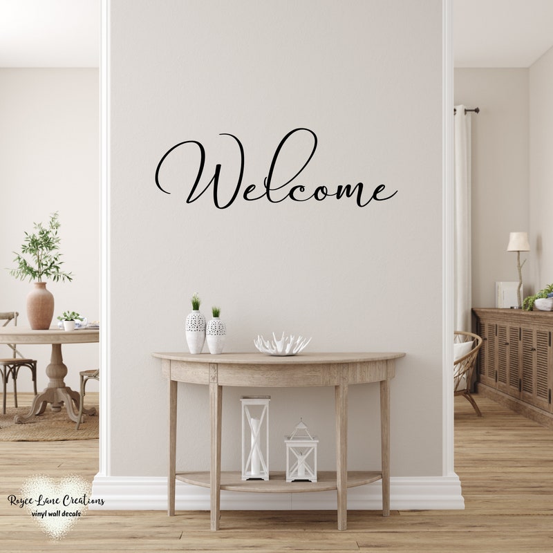Welcome Decal - Etsy
