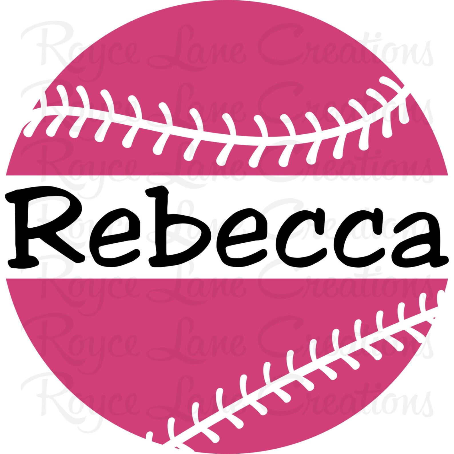 Softball Decal With Personalized Name B15 Sports Vinyl Wall - Etsy