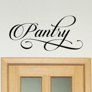 Pantry Decal, Pantry Door Decal, Pantry Wall Decal, Kitchen Decor ...