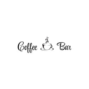 Coffee Bar Decal With Coffee Cup / Coffee With Cup / Coffee Stickers ...